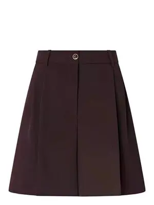 Pinko Pleated High-waisted Shorts - Red