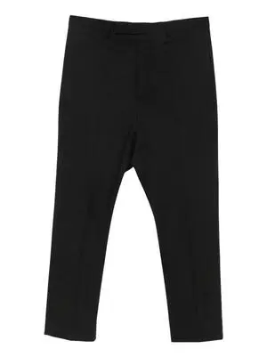 Rick Owens Astaires Pressed-crease Straight-leg Trousers - Black