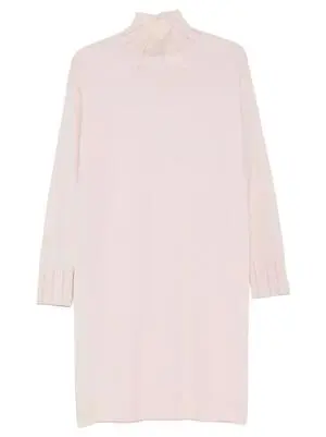Fabiana Filippi Ribbed Trim Mini Dress - Pink