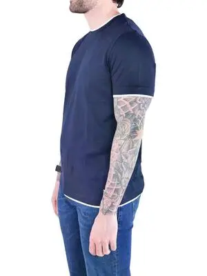 DONDUP Contrast-trim T-shirt - Blue