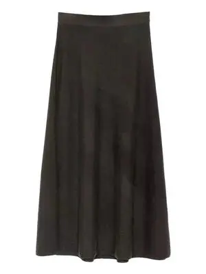 LISA YANG Torie Midi Skirt - Brown