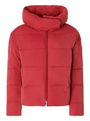 Pinko Quilted Hooded Puffer Jacket - Red