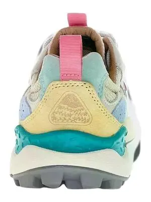 FLOWER MOUNTAIN Suede Panel Sneakers - White