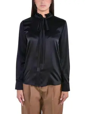 Max Mara Pussy-bow Blouse - Black