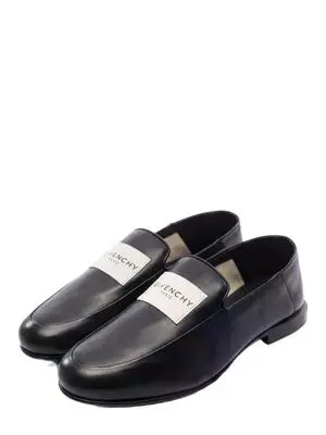 Givenchy Leather Label Loafers - Black
