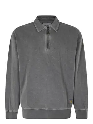 Carhartt Work In Progress Harper Half-zip Polo Shirt - Black