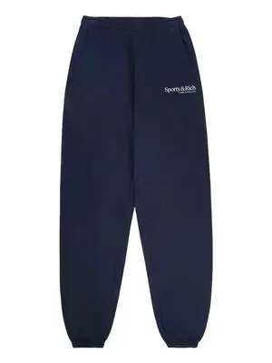 SPORTY & RICH Logo-detail Track Pants - Blue
