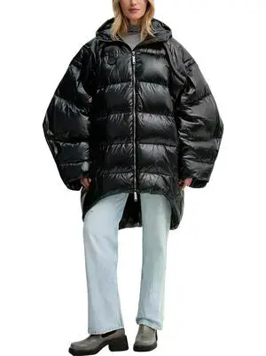 MMC STUDIO Apollo Hooded Padded Coat - Black
