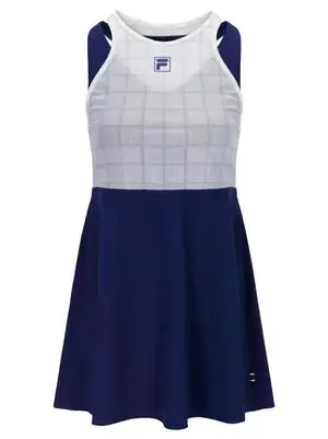 FILA Sleeveless Racerback Dress With Matching Shorts - Blue