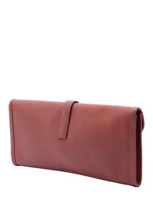 Hermès Epsom Jige Elan 35 Clutch Bag - Red