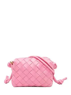Bottega Veneta Intrecciato Loop Camera Bag - Pink