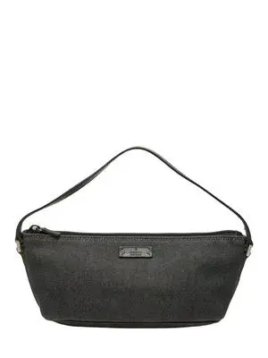 Gucci Denim Boat Shoulder Bag - Black