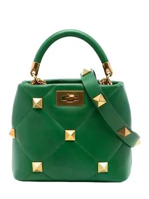 Valentino Garavani Roman Stud Top Handle Bag - Green