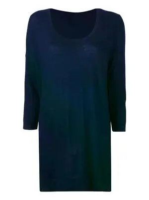 SOTTOMETTIMI Longline Knitted Sweater - Blue