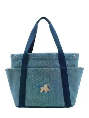 Hermès Toile Cabriole Nappy Bag Tote - Blue