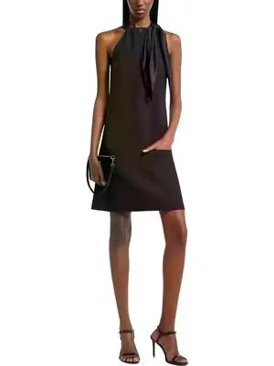 COURREGES Logo Detail Mini Dress - Black