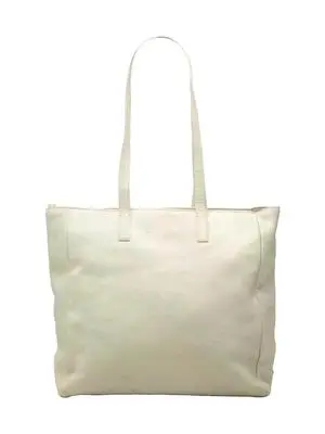 Prada Vitello Daino Tote Bag - White