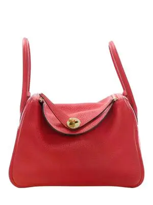 Hermès 26 Clemence Lindy Satchel - Red