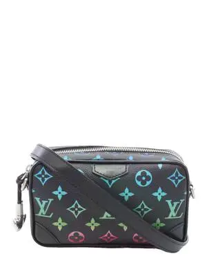 LOUIS VUITTON Monogram Iridescent Trocadero Wearable Wallet Shoulder Bag - Black