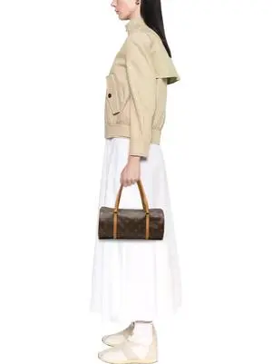 LOUIS VUITTON Monogram Papillon 30 Handbag - Brown
