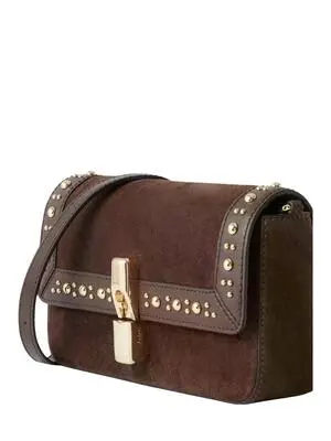 Furla Stud-embellished Crossbody Bag - Brown