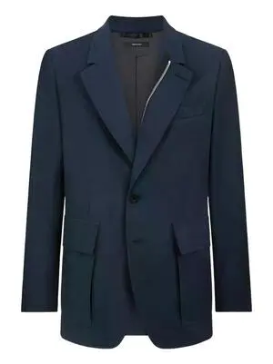 TOM FORD Zip-detail Blazer - Blue