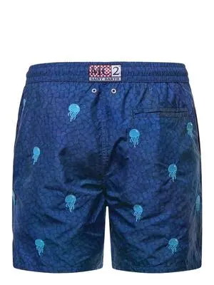 MC2 SAINT BARTH Embroidered Swim Shorts - Blue