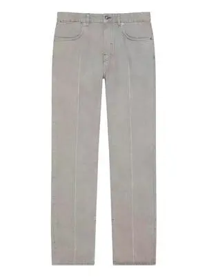 Givenchy Straight-fit Logo Patch Jeans - Grey