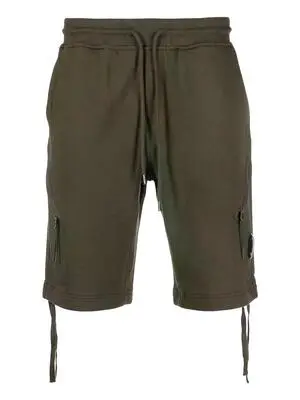 C.P. COMPANY Zip-pocket Track Shorts - Green