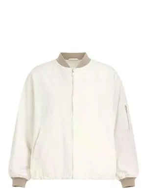 DEPARTMENT 5 Zip-up Bomber Jacket With Zip-fastening Sleeve Pocket - White