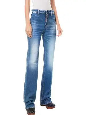 Dsquared2 High-waisted Flared Jeans - Blue