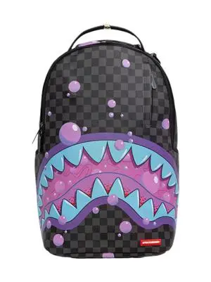 SPRAYGROUND Checkered Shark Mouth Backpack - Black