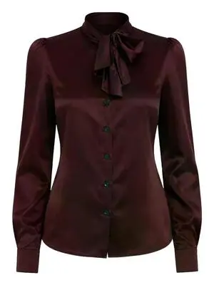 DOLCE & GABBANA Dolce & Gabbana Silk Bow Detail Blouse