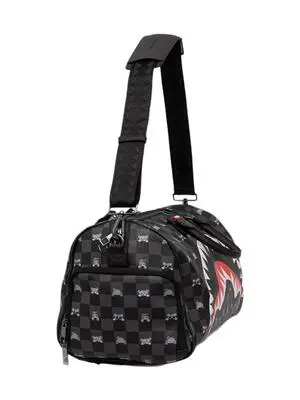 SPRAYGROUND Shark Mouth Checkered Holdall - Black