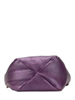 Gucci Metallic Leather Greenwich Hobo Bag - Purple