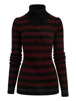 DOLCE & GABBANA Dolce & Gabbana Striped Ribbed-Knit Sweater