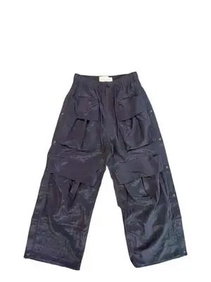 FENG CHEN WANG Multi-pocket Cargo Pants - Blue