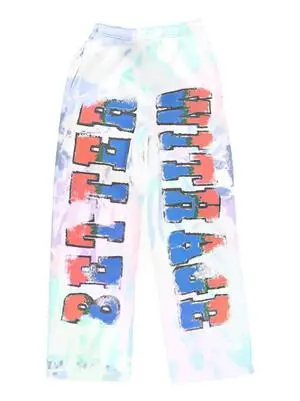 BETTER WITH AGE Veto Tie-dye Track Pants - White