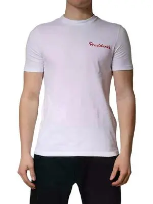 PRESIDENT’S Logo-embroidered T-shirt - White