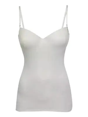 D&G PREOWNED Sweetheart Neck Padded Top - White