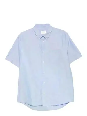 A.p.c. Button-down Collar Short-sleeve Shirt - Blue
