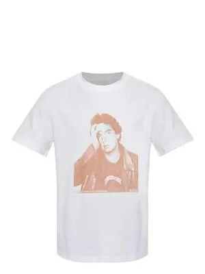 A.p.c. Jeans Touitou Portrait-print T-shirt - White
