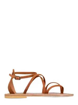 K.JACQUES Epicure Strappy Suede Sandals - Brown