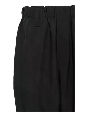 Issey Miyake Pleated Texture Elasticated Waist Trousers - Black