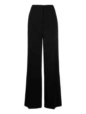 Alberta Ferretti High-waisted Wide-leg Trousers - Black