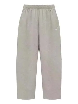 Adidas Logo-embroidered Elasticated-waist Track Pants - Grey