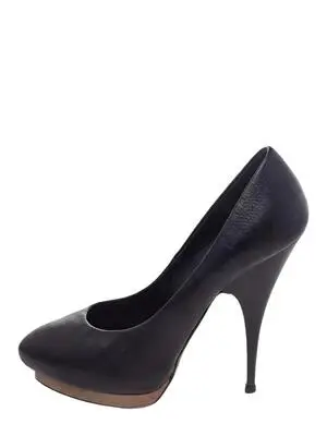 GIUSEPPE ZANOTTI Platform Almond-toe Pumps - Black