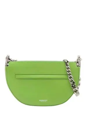 Burberry Mini Olympia Leather Crossbody Bag - Green