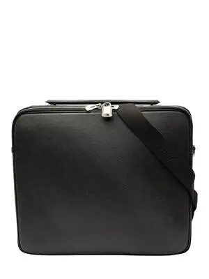 LOUIS VUITTON Taiga Leather Odessa Business Bag - Black