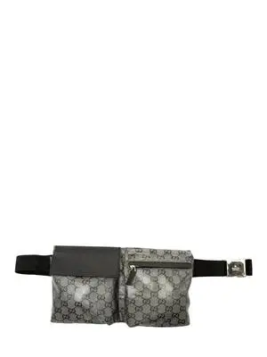 Gucci Gg Crystal Belt Bag - Grey